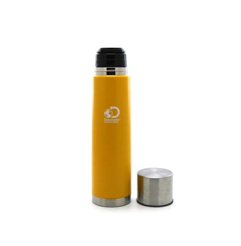 DISCOVERY TERMO AMARILLO MATERO C/BOTON VERTEDOR 1LT - BH Complementos
